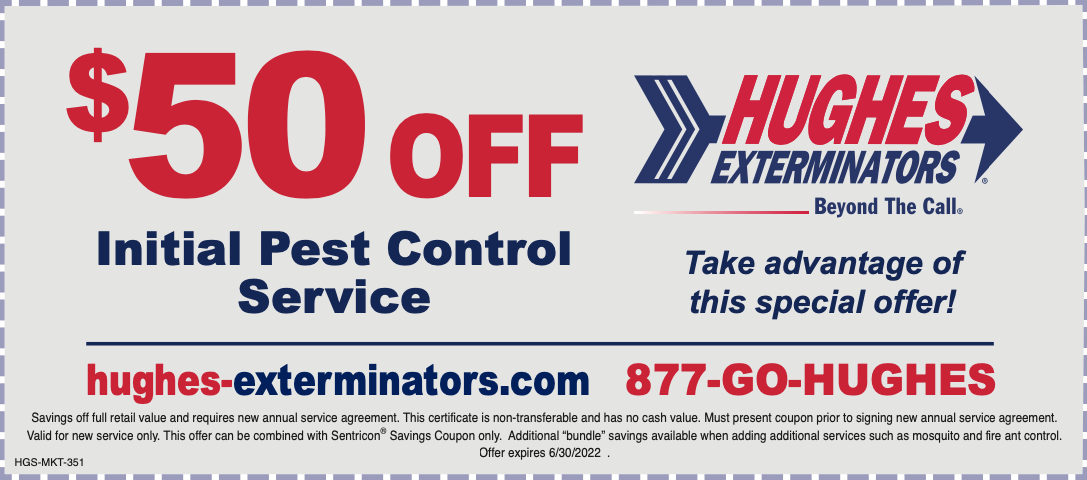 Hughes Exterminators Special Offers, Coupons & Discounts